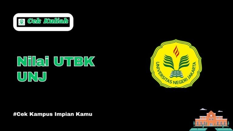 Nilai UTBK UNJ Lolos SNBT Tahun 2025/2026 - CekKuliah.id